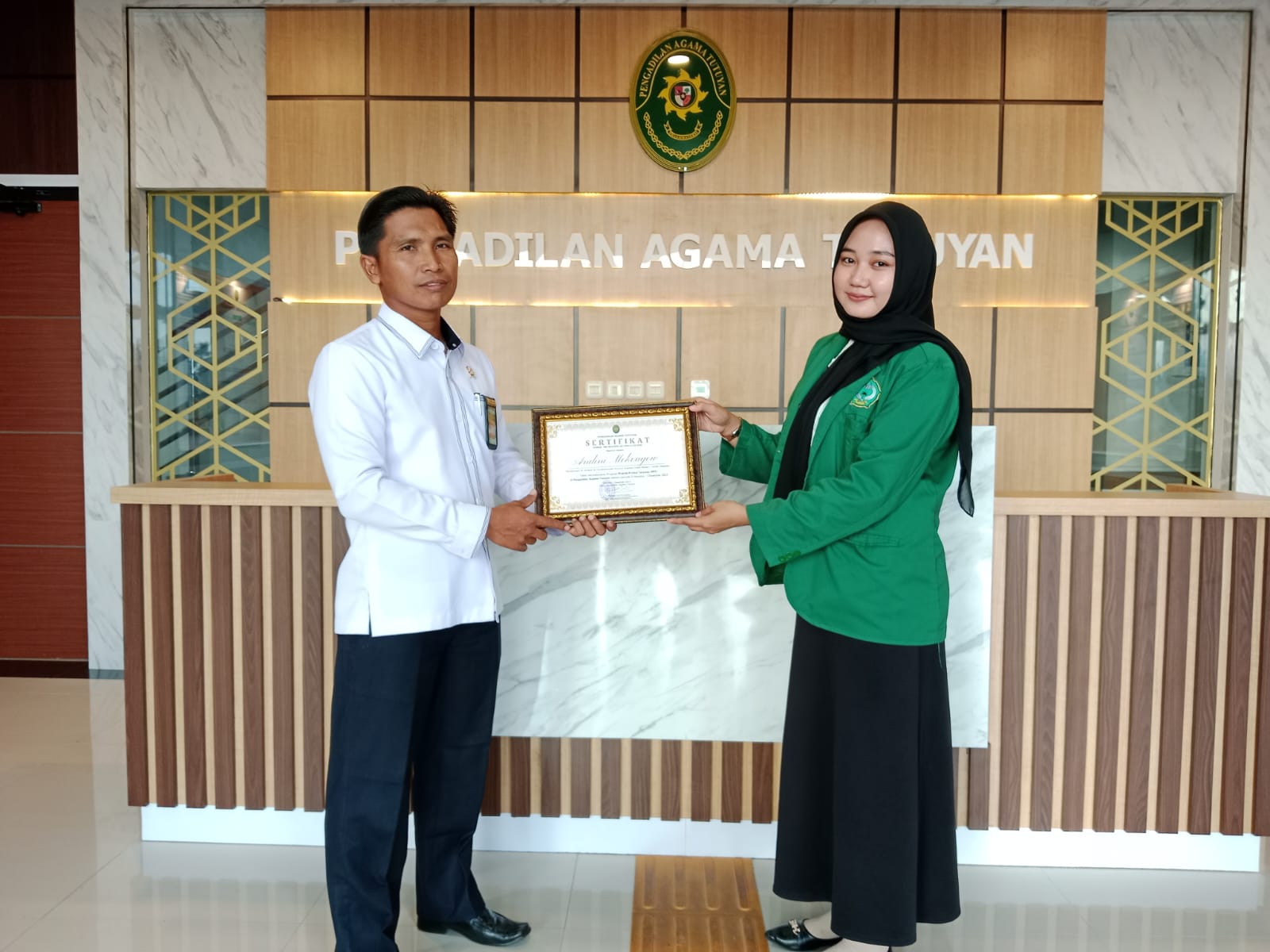 Pengadilan Agama Tutuyan Melepas Mahasiswa PPT IAIN Manado